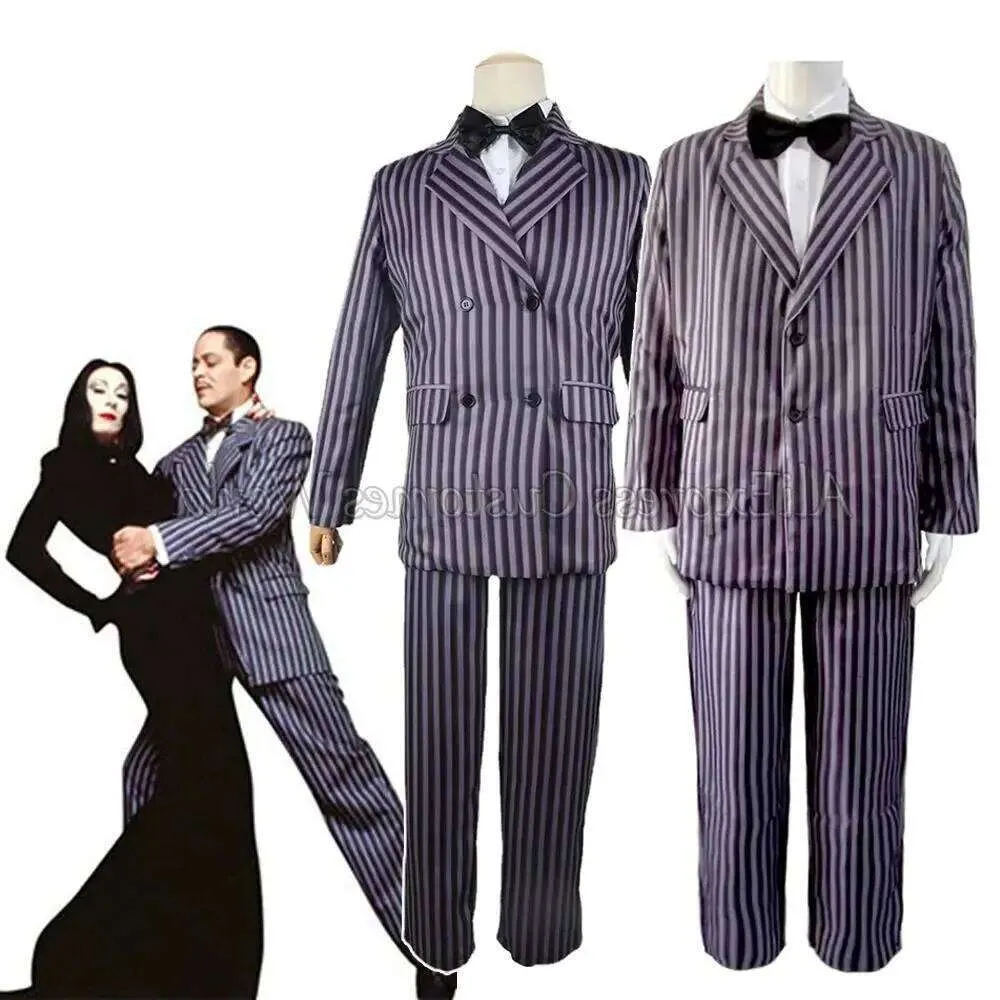 Movie Wednesday Gomez Addams Cosplay Costume Anime Role Play Family ...