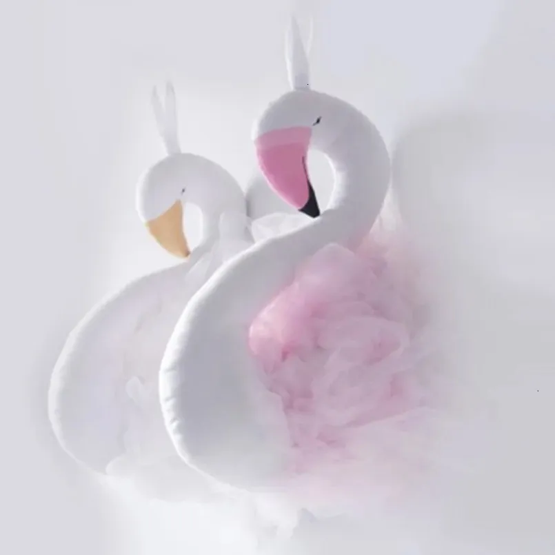 Cute Love Ins Crown Plush Swan Wall Art Hanging Flamingo Doll Stuffed ...