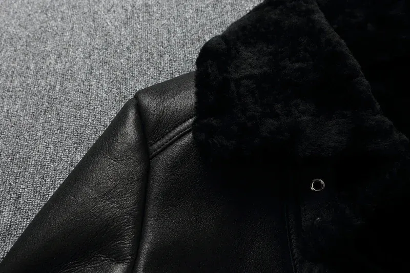 Original Ecological Fur One Lamb Fur Jacket - Men's Genuine Leather ...