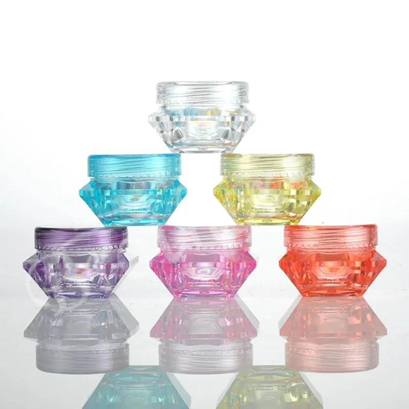 3g 5G Diamonds Cream Jar Bottle Vial Boxes: Packing Bottles for Nail ...