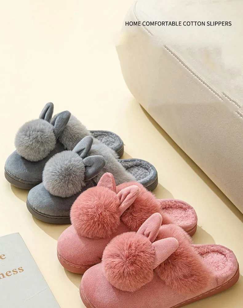 Pallene Warm Fuzzy Fluffy Slippers for Women - Winter Indoor Nonslip ...