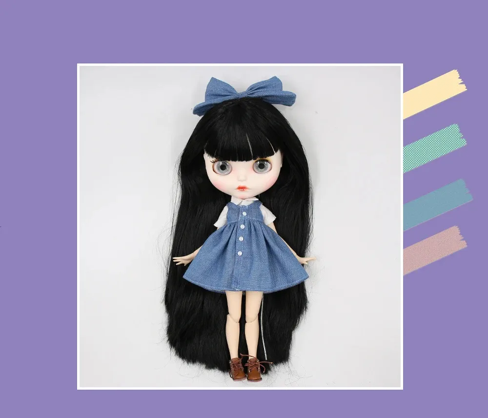 Icy Dbs Blyth Doll 16 Bjd, White Skin, Joint Body, Black Hair, Matte ...
