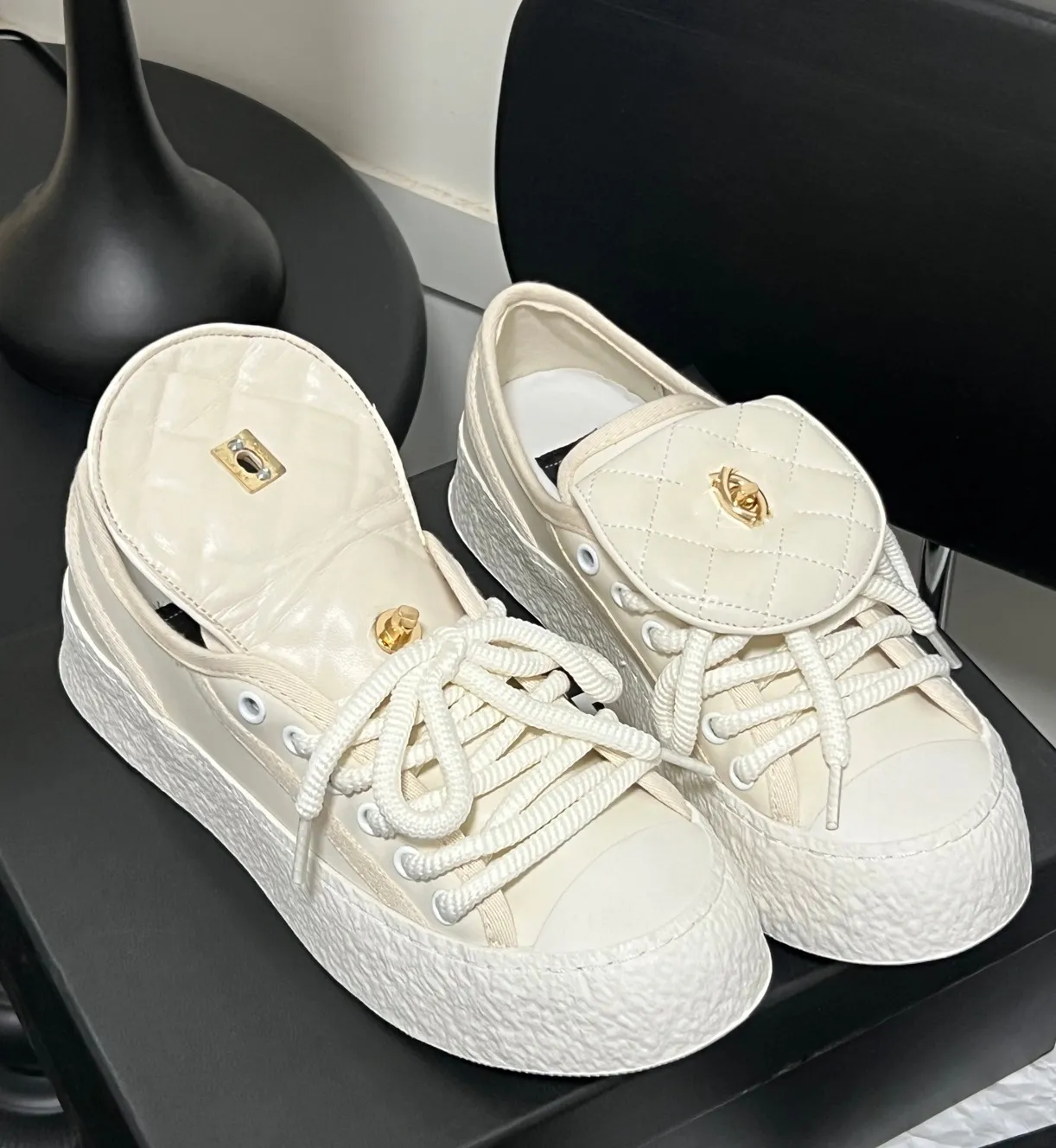 Bulk Designer Cowhide Leather Casual Shoes 5cm Rubber Sponge Sole ...