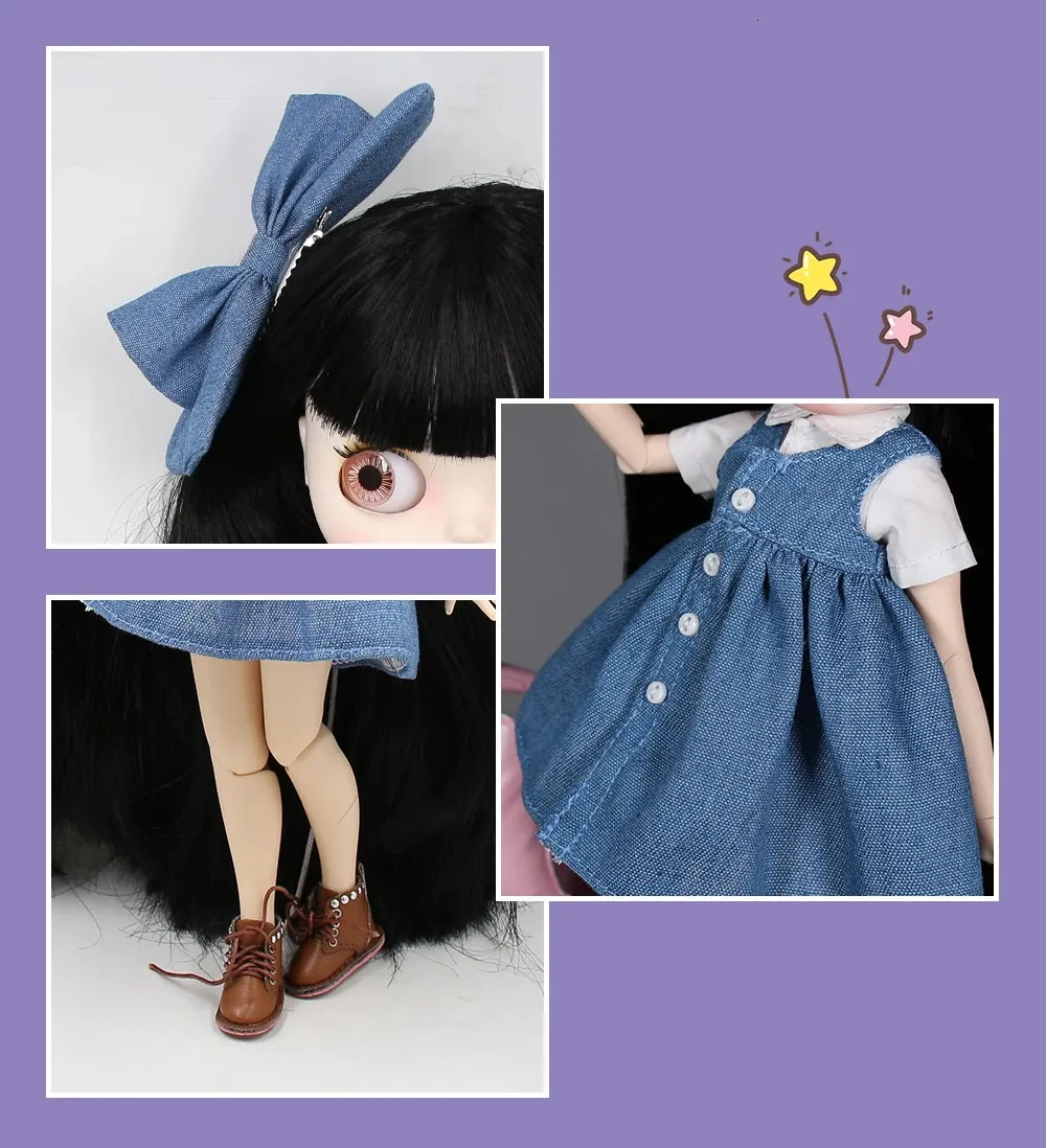 Icy Dbs Blyth Doll 16 Bjd, White Skin, Joint Body, Black Hair, Matte ...