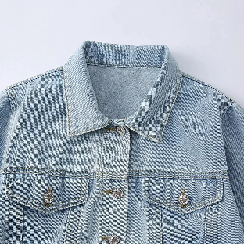 Fluffy Mongolian Fur Cuffs Denim Jacket for Women, Natural Fur Coat ...