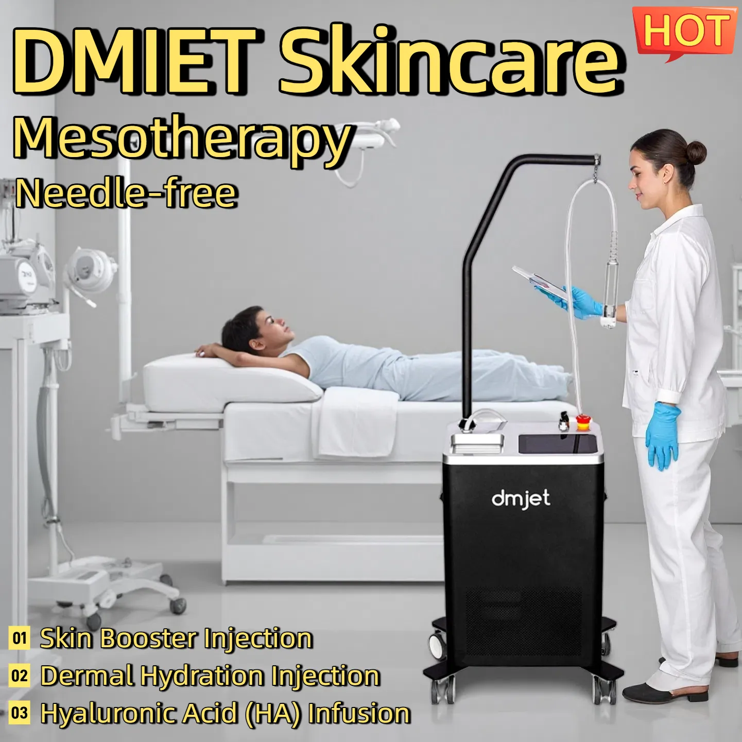 DMjet Jet Peel Hydration Skin Booster Injection Needle Free Dermal ...
