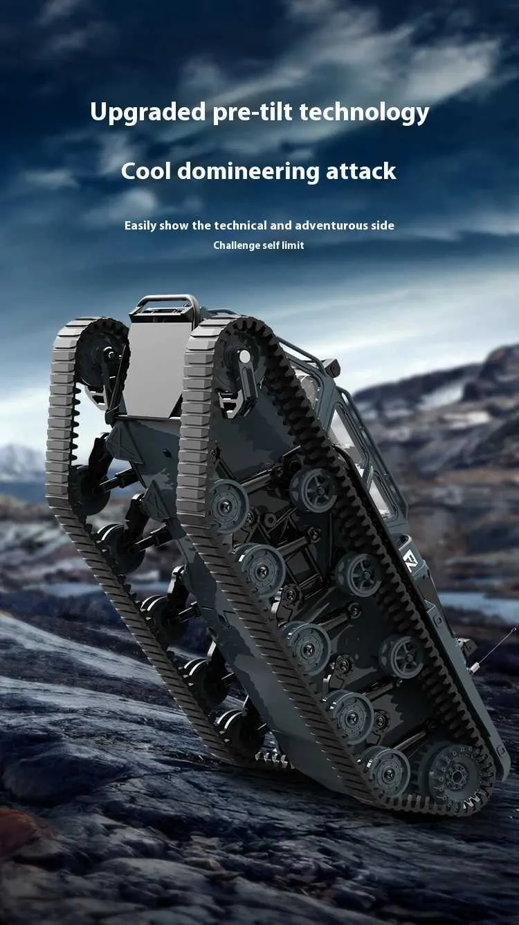 Professional RC 24g Full Scale Remote Control Tracked All-Terrain Off ...