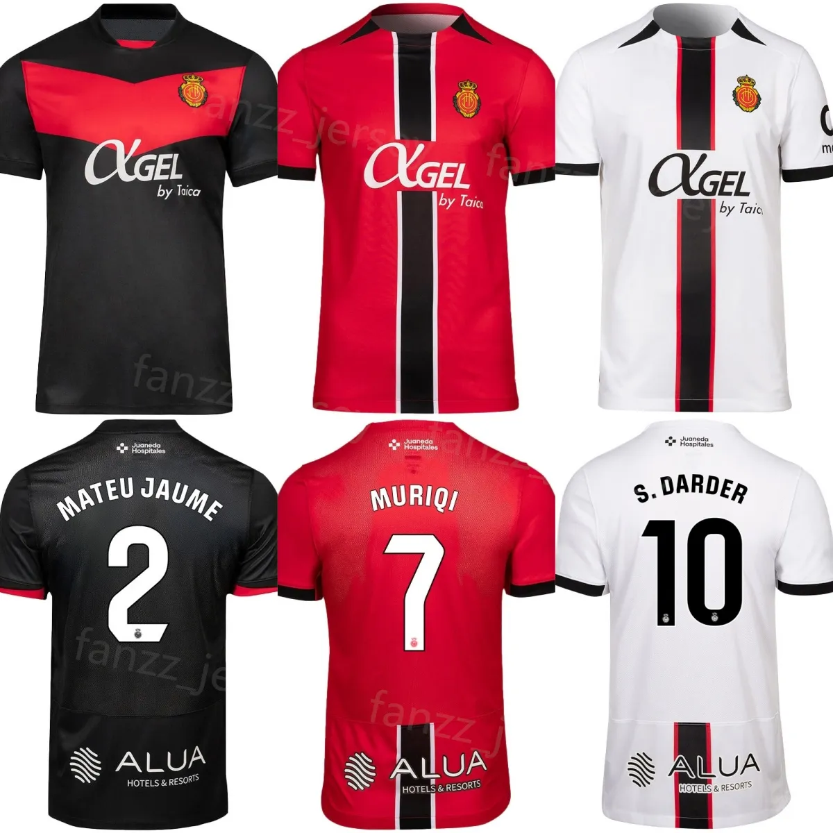 Mallorca Soccer Uniforms For Teams 2022 2026 Mans 7, MURIQI 10, DARDER ...