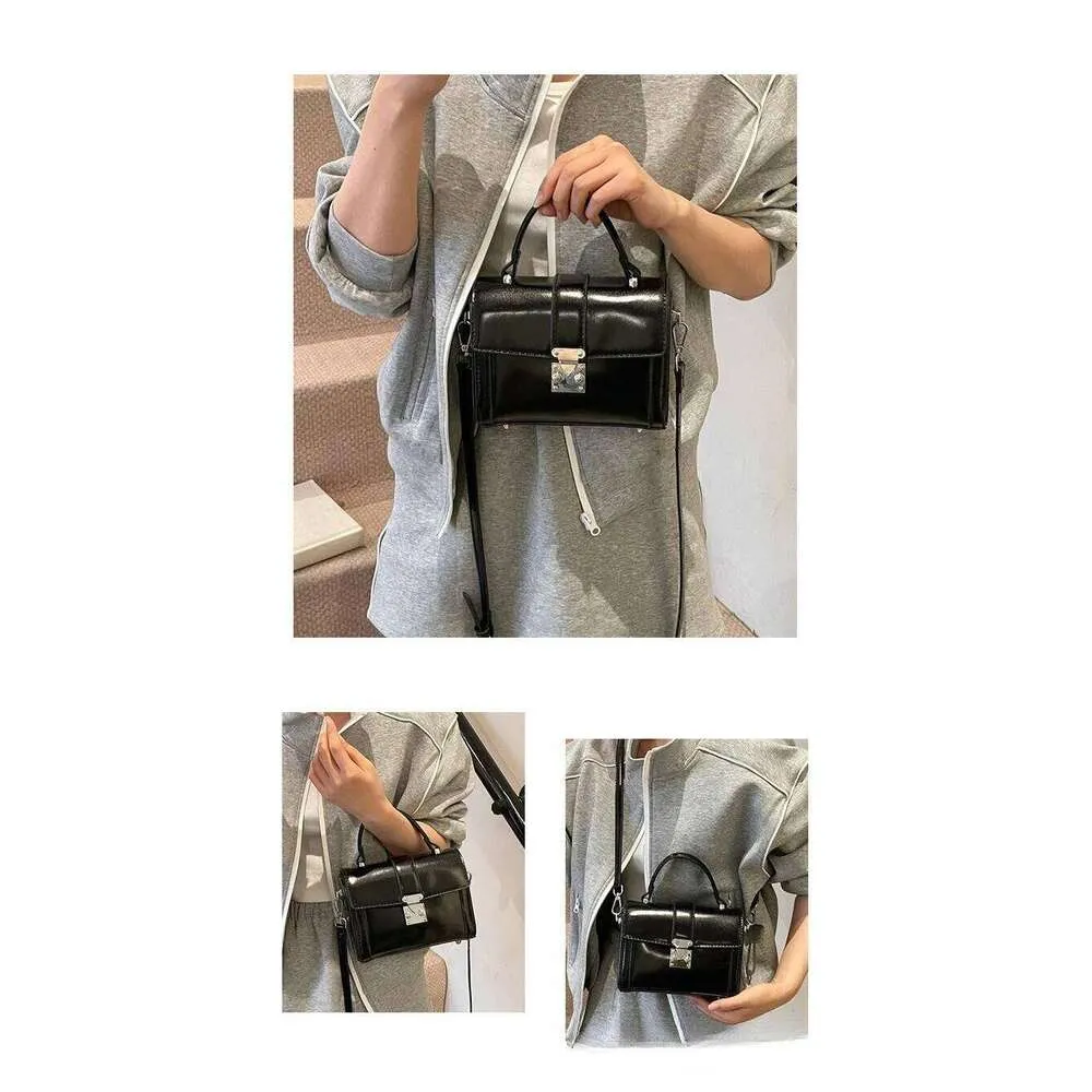 2025 New Women's Premium Patent Box Bag Chic Shoulder and Handle Carry ...