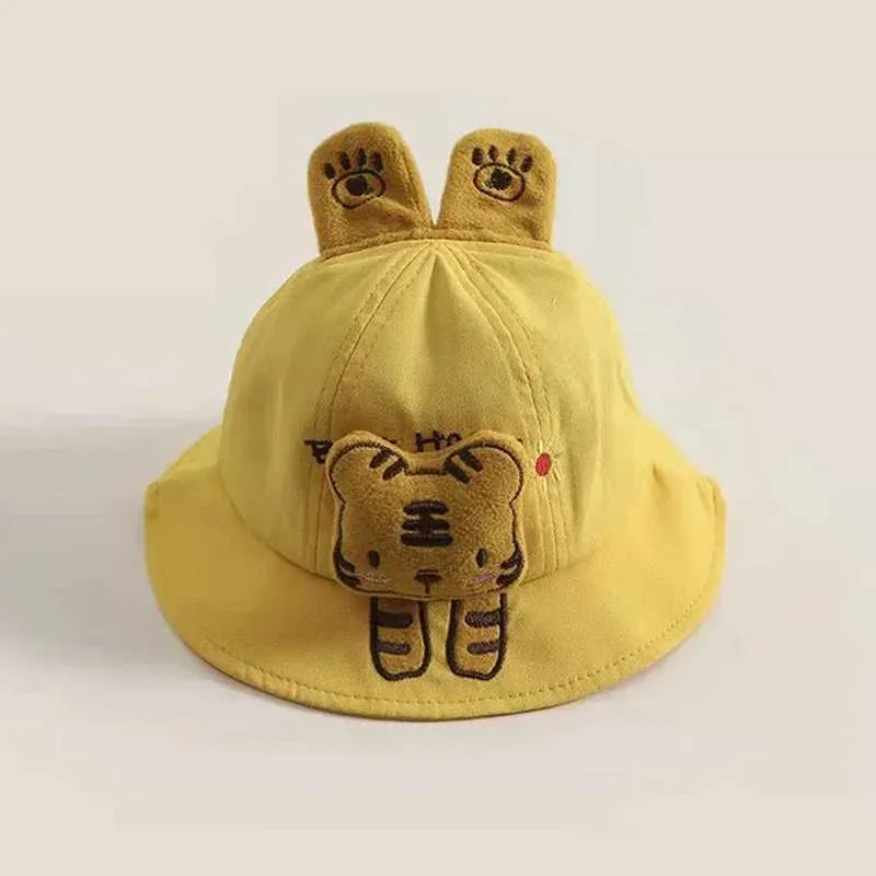 Animal Ears Baby Bucket Hat, Cute Soft Cotton Infant Boy Girl Fisherman ...