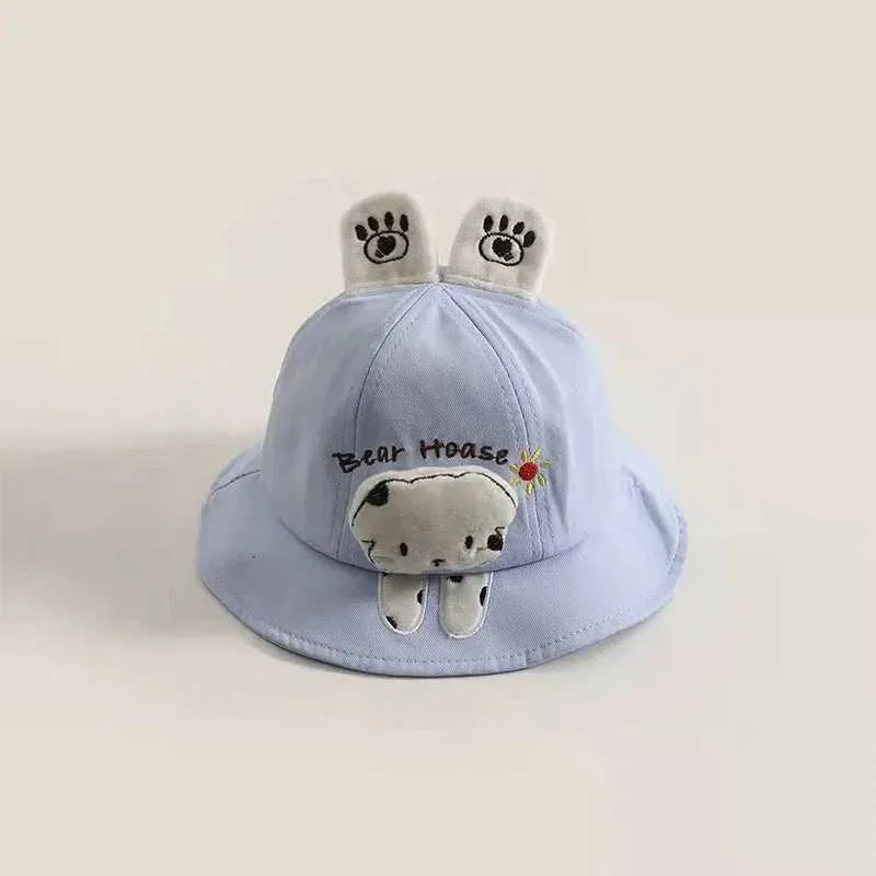 Animal Ears Baby Bucket Hat, Cute Soft Cotton Infant Boy Girl Fisherman ...