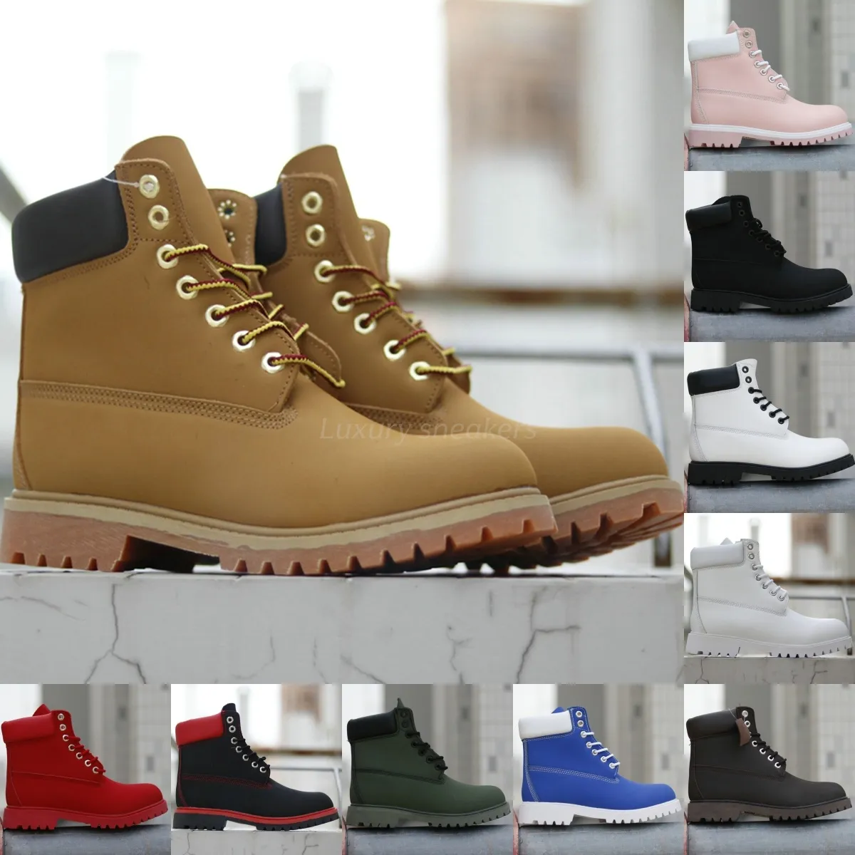 Rhubarb Mens And Womens Windproof Hiking Boots Outdoor Casual Military ...