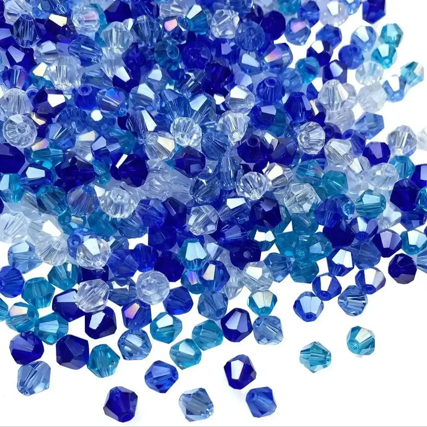 4mm Faceted Austria Crystal Beads, Glass Spacer Beads for Jewelry ...