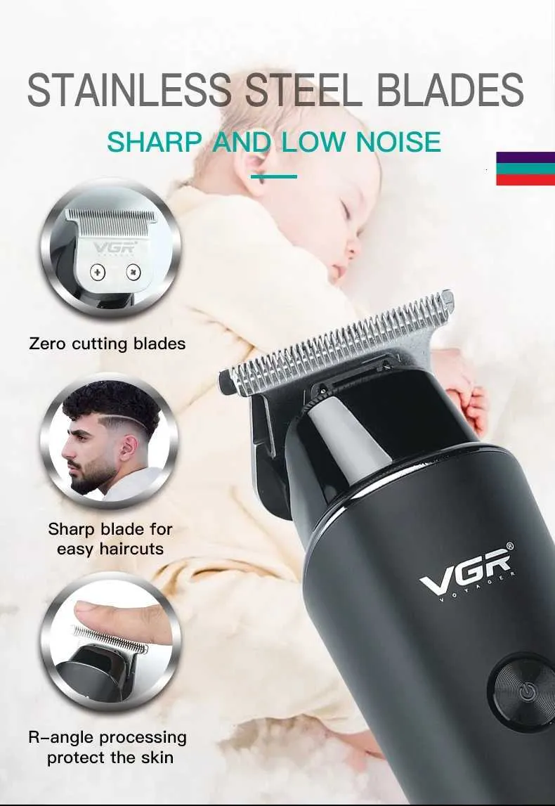 VGR Hair Trimmer Cordless Hair Cutting Professional Hair Clipper ...