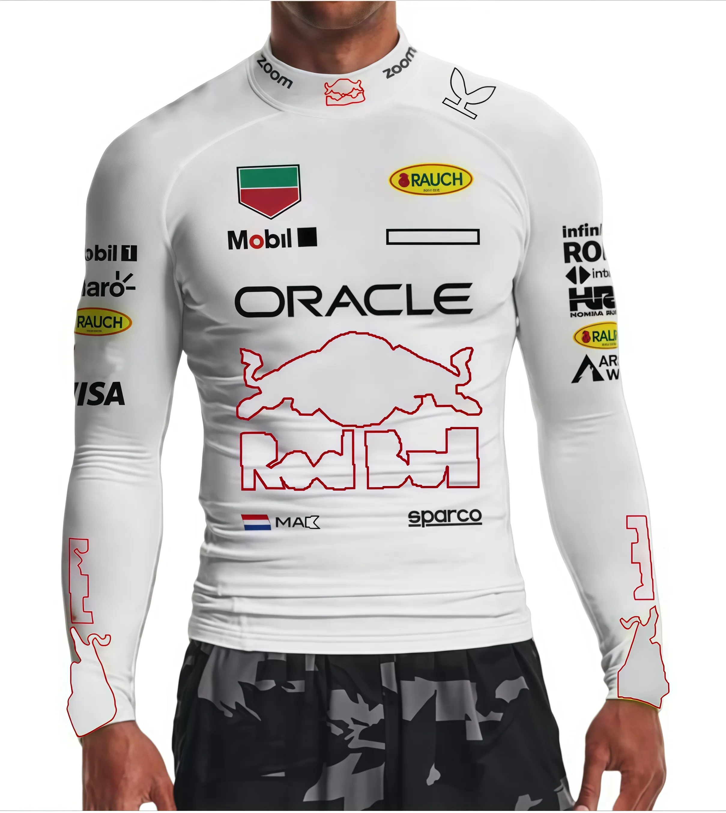 F12025 Team F1 Logo Slim Fit Base Layer Mens Long... From Tracksense ...