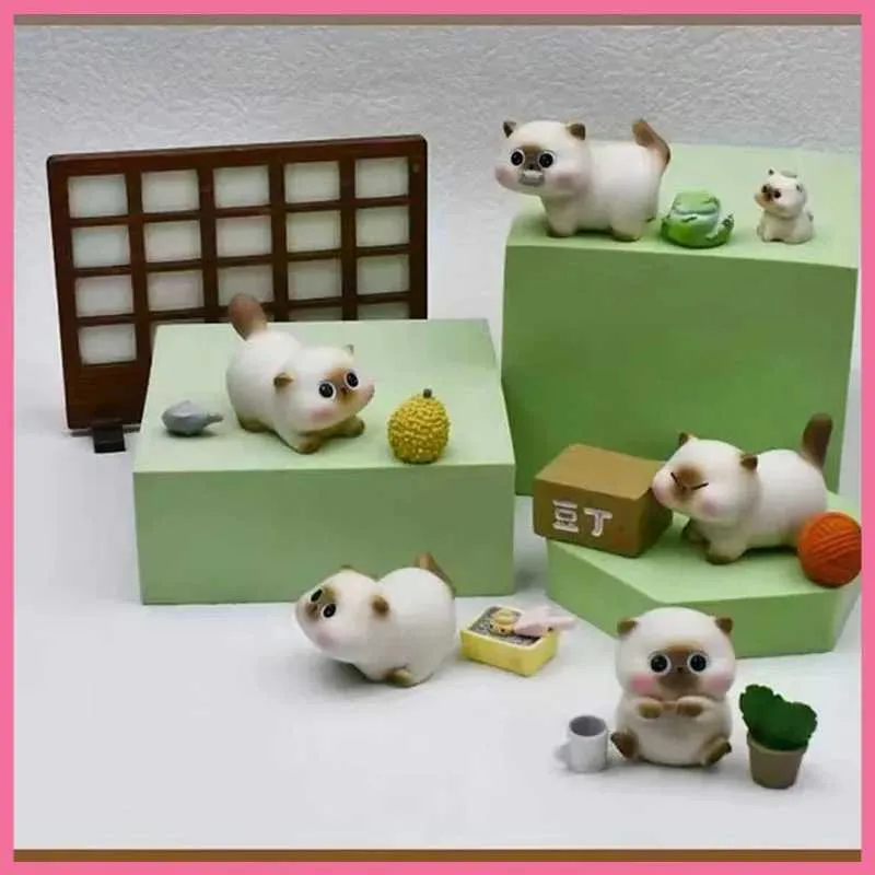 Kawaii Box Azuki Bean Curd Blind Box: Cute Dog Cat Ornaments Children's ...