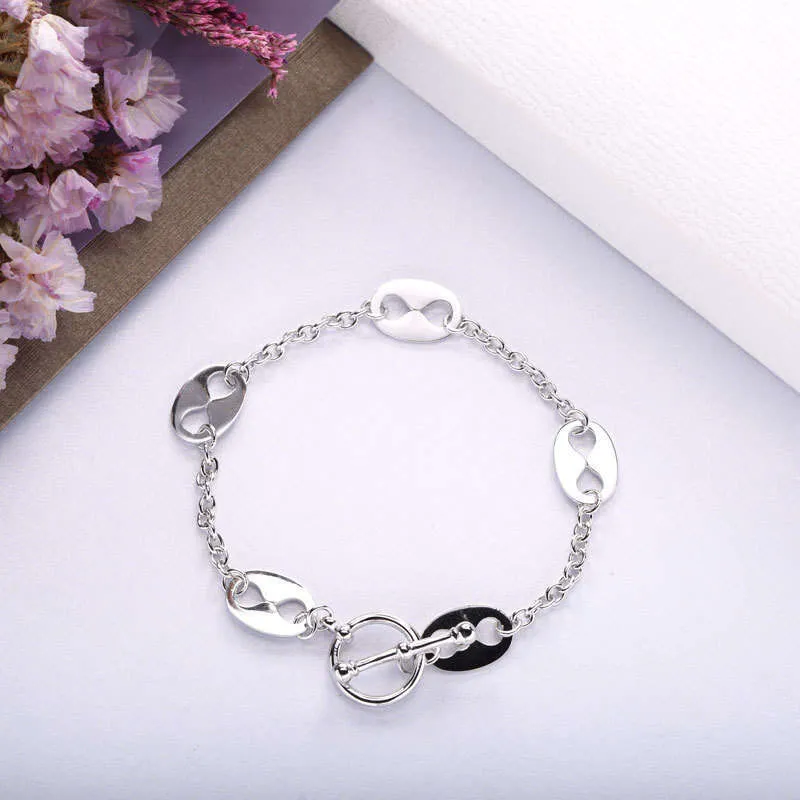 Unique Design Style Pig Nose OT Chain Bracelet - High-End Feel, Elegant ...