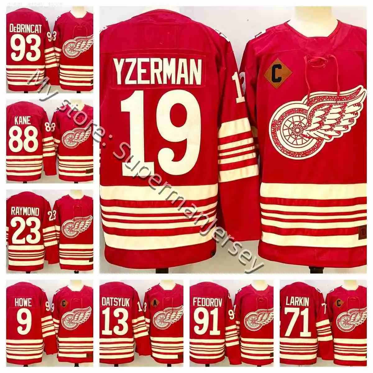 Dylans Larkins Detroit Red Wings Hockey Jerseys Lucas Raymond 23 ...
