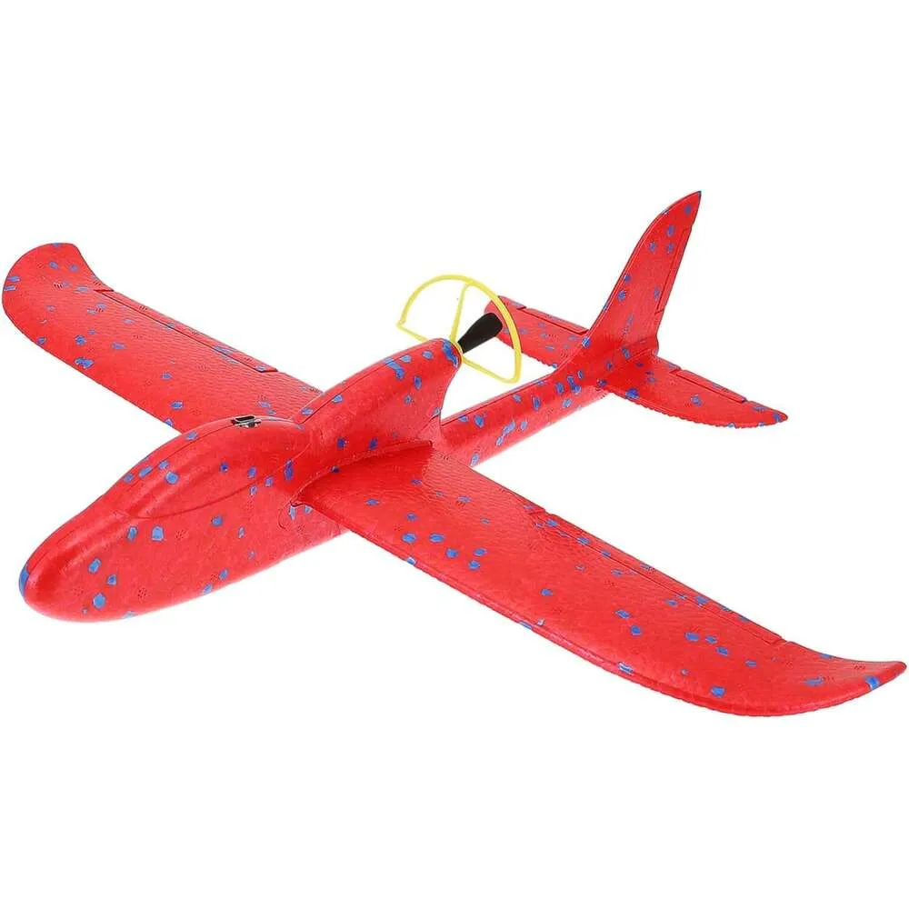 Dressoos Glowing Electric Airplane Flying Toy for Boys and Girls, USB ...