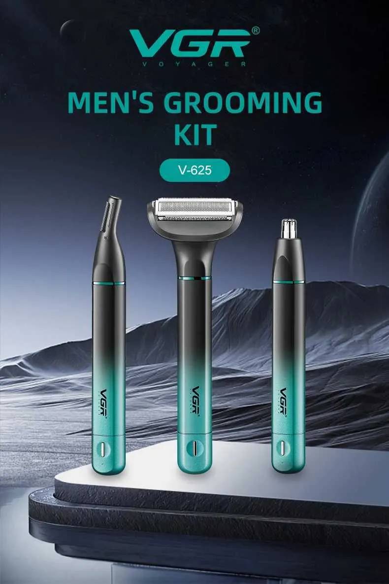 VGR 3in1 Mens Electric Shaver Trimmer Set Rechargeable Rotary Motor V-625 Model from Dhgate Hair ...