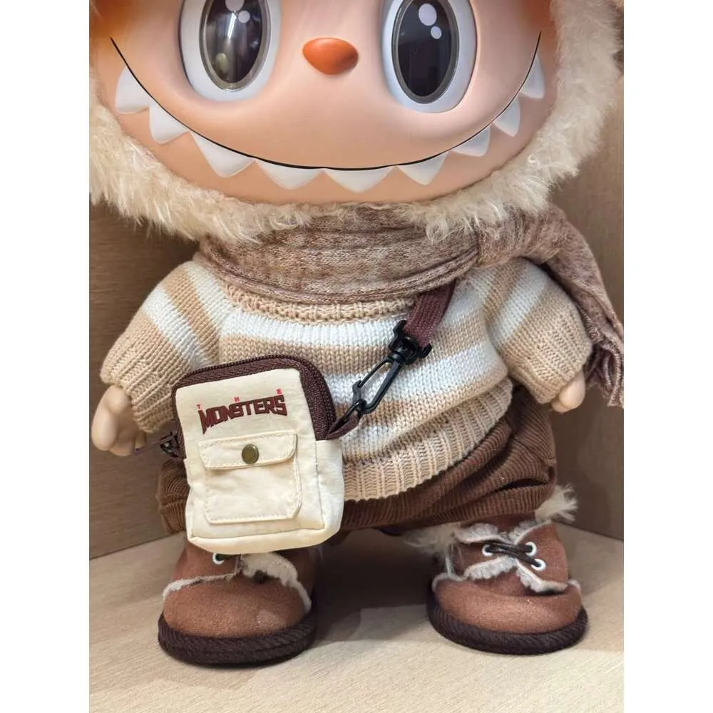 Pop Mart Macaron 38cm Big Labubu Dress Be Latte Vinyl Plush Doll 3rd ...