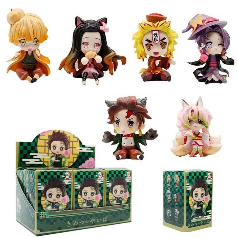 Demon Slayer Tanjiro Kamado Nezuko Blind Box Statue Model Pandora ...