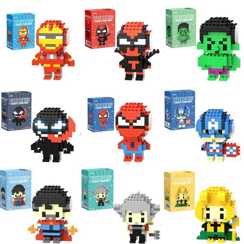 Disney Now Spider Building Block DeadpoolVenom Iron Man figure Marvel ...