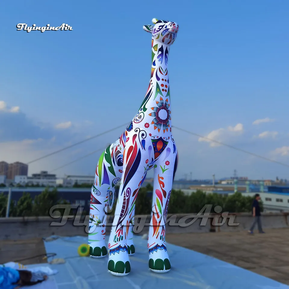 Personalized Colorful Giant Inflatable Giraffe 3m or 6m Height with ...