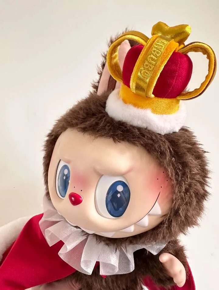 38cm The Manster Big Labubu Doll Chess Adventure King Winly Plush Doll ...