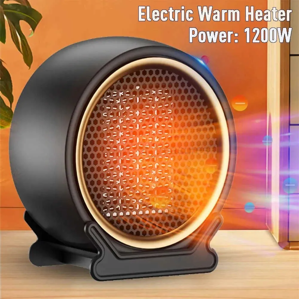 M251010 1200W Desktop Electric Heater Fast PTC Warm Air Blower With 2 ...