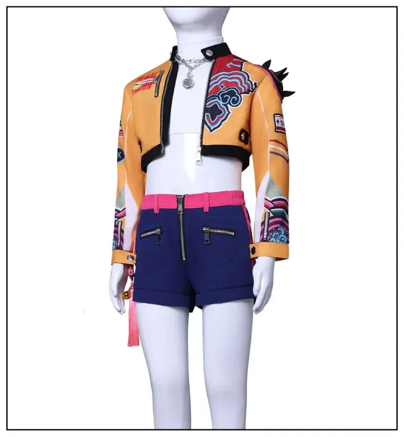 Kids Kpop Demon Rumi Zoey Mira Cosplay Huntrix Hunters Costume For ...