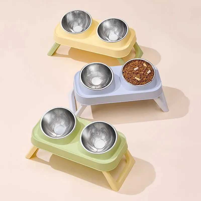 C251009 Stainless Steel Elevated Cat Bowls Dual... From Tristessa98896 ...