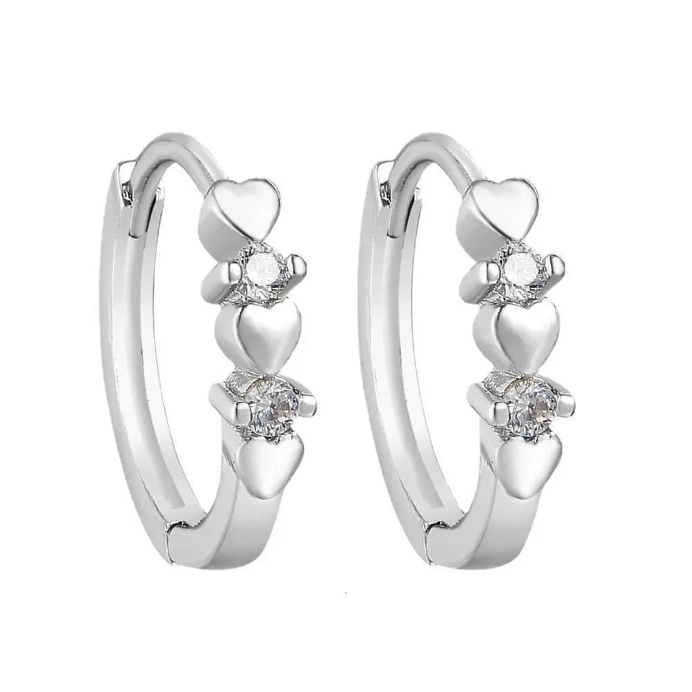 925 Silver Needle Small Circle Earrings for Girls with Stainless Steel ...