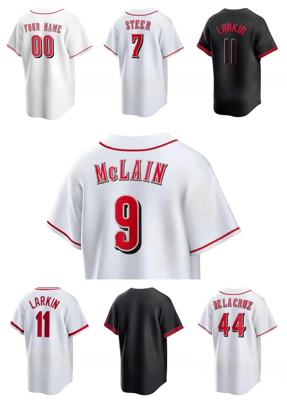 Men's, Women's, and Youth Reds Baseball Custom Jerseys: Elly De La Cruz ...