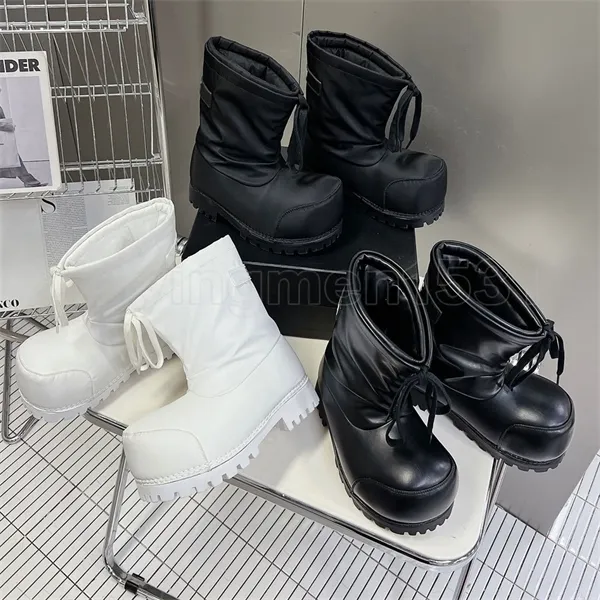 Short Black Winter Boots For Women & Men | Low Cut Ski & Snow Boots ...