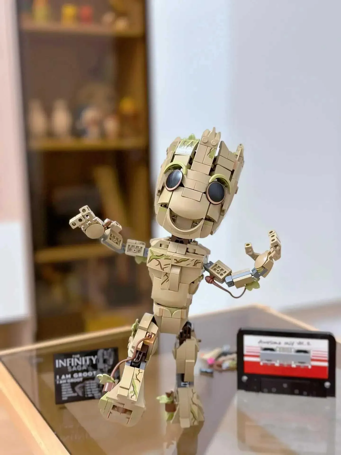 I Am Groot Compatible 76217 Building Kit: Tree Baby Groot Model Bricks ...