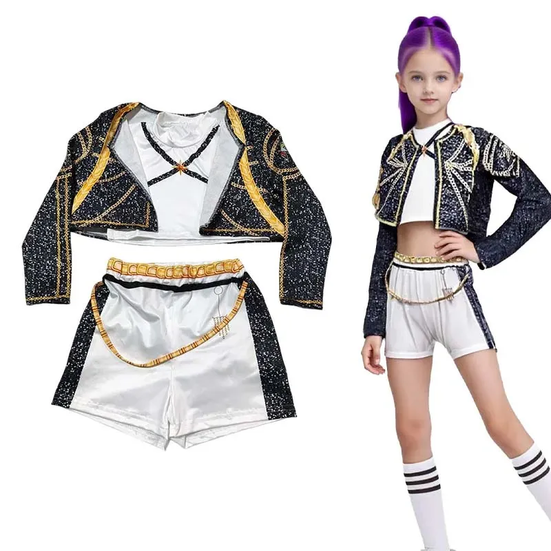 Demon Hunters 3D Print Kpop Disco Outfit Set Rumi Singer Dance Dress ...