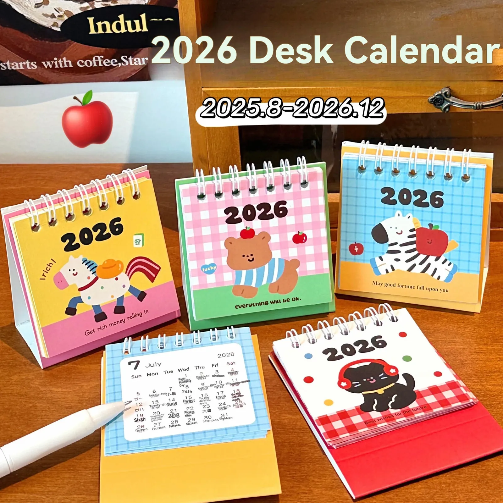 Wholesale Set Of 4 Mini Desktop Calendar Office Desktop Ornament With ...