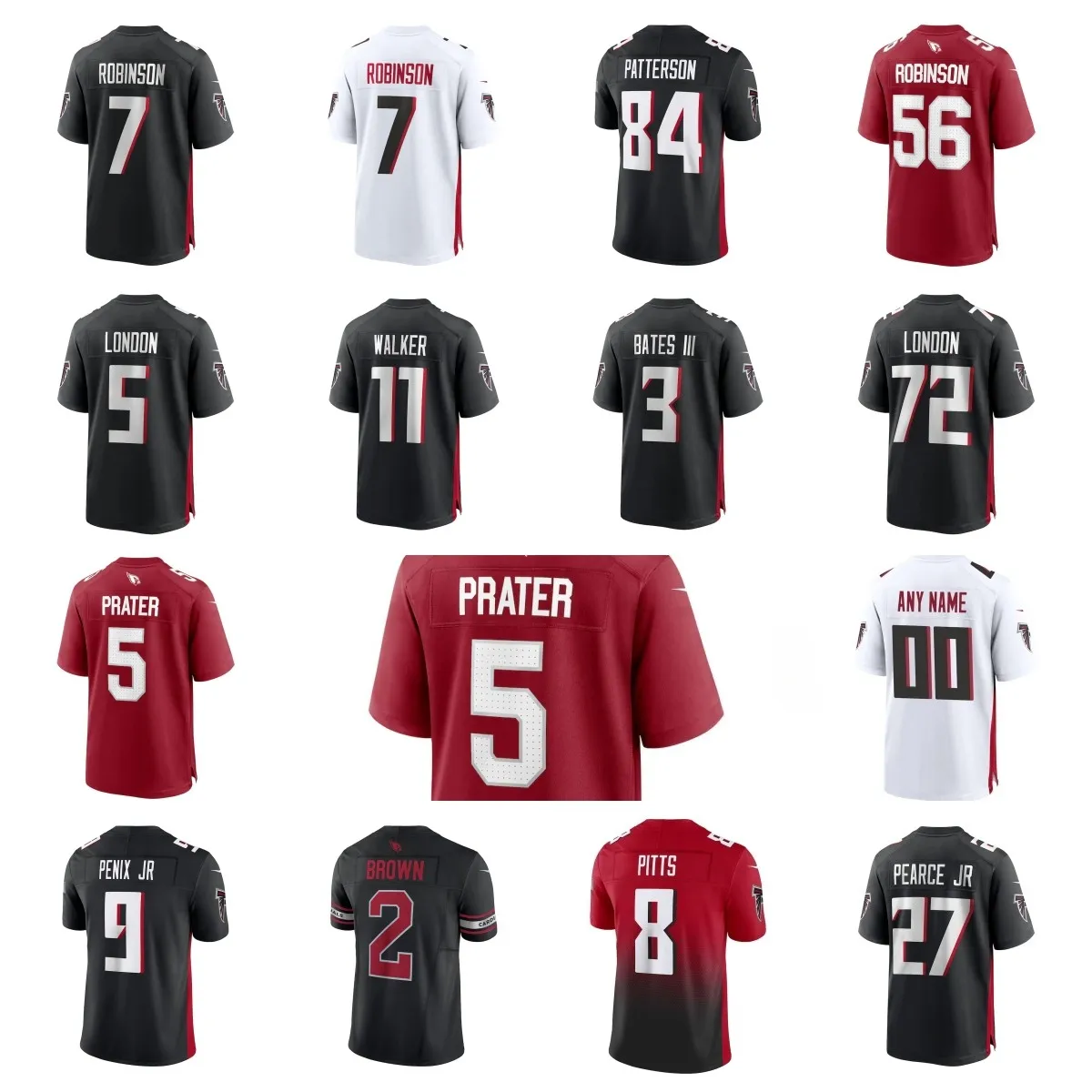 Falcons Michael Penix Jr. Jessie Bates III Drake London Bijan Robinson ...