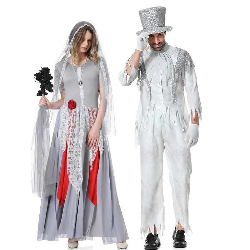 Carnival Hallown Couple Zombie Corpse Bride Bloody Mary Day Of The Dead ...
