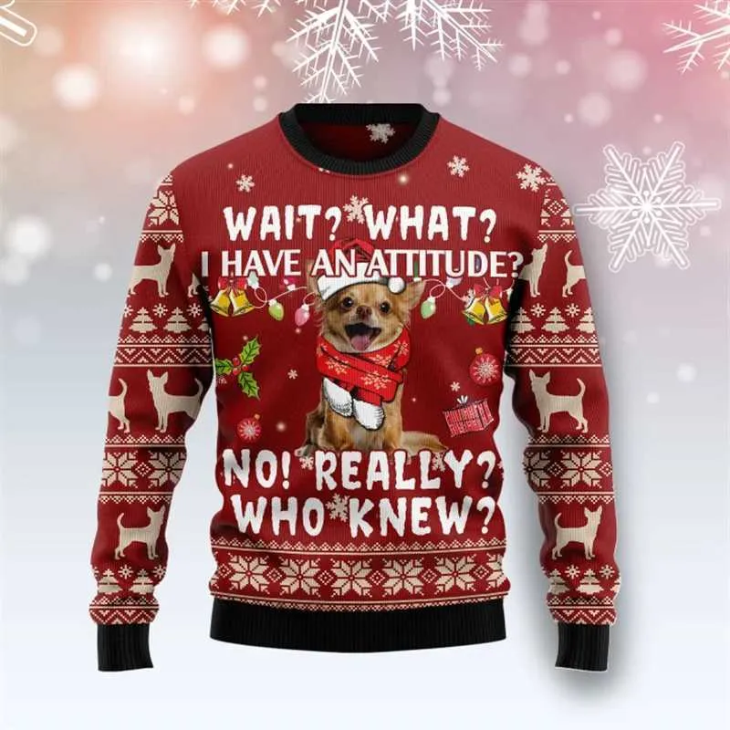 New 3D Printed Animal Sweaters Cute Christmas... From Quality_life_hall ...