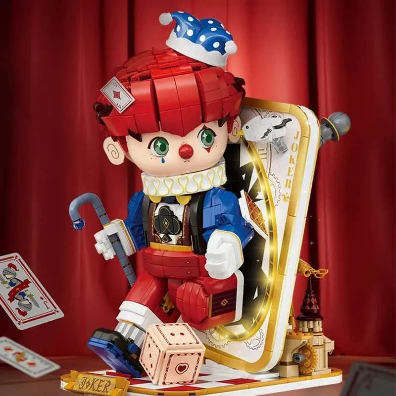 Joker Building Block Figure Doll House Set With Light Desktop ...