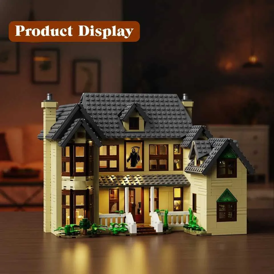 Scary Movie Haunted House Building Knife Block Black Friday Perfect ...
