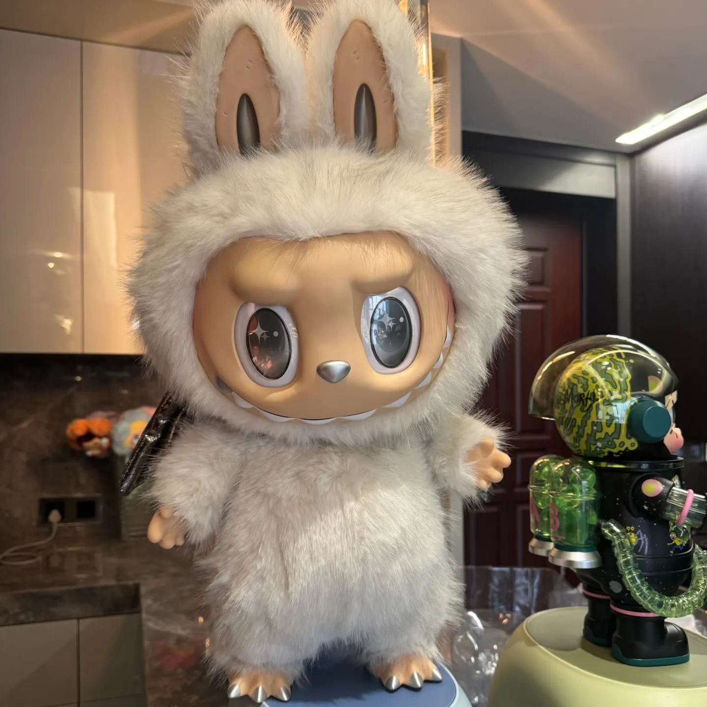 58cm Big Zimomo Angel In Clouds Large Labubu Doll The Monsters Vinyl ...