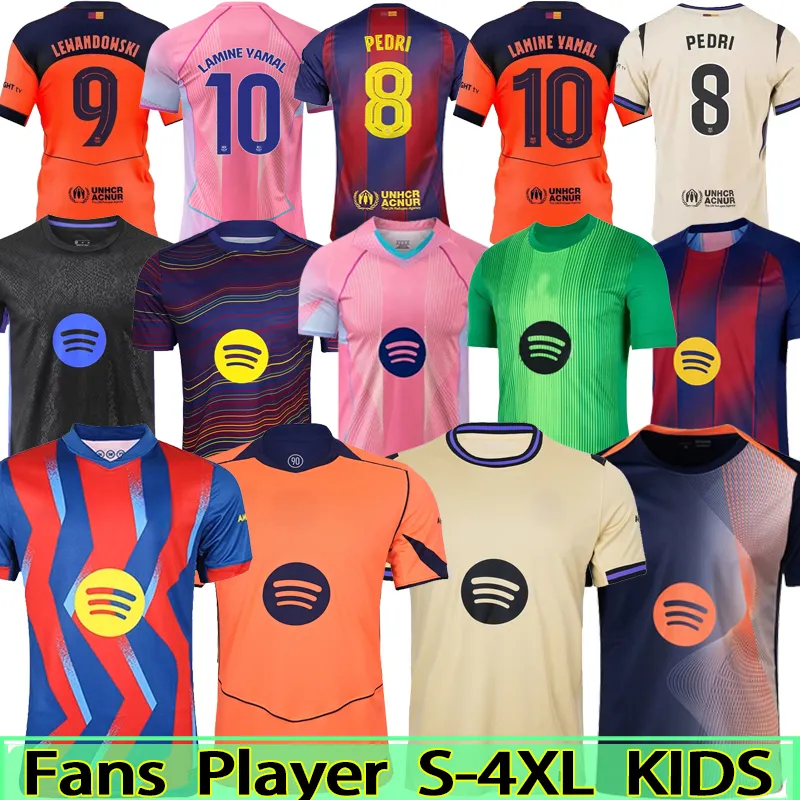 Barcelona Fußballtrikot 2025 2026 Raphinha Lamine Yamal Lewandowski ...