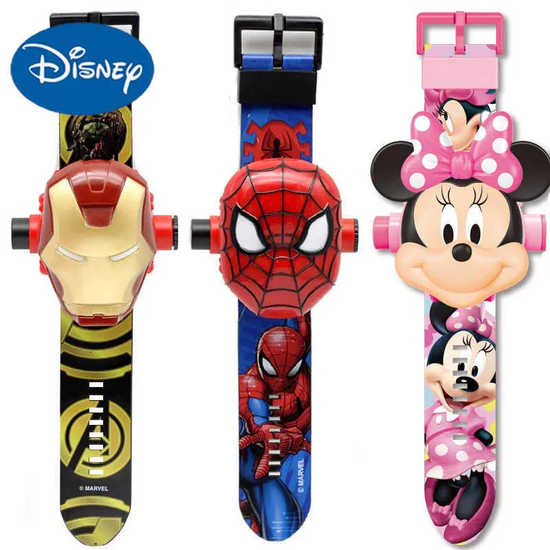 Disney Girls 3D Projection Digital Joker And Witch Watches Princess ...