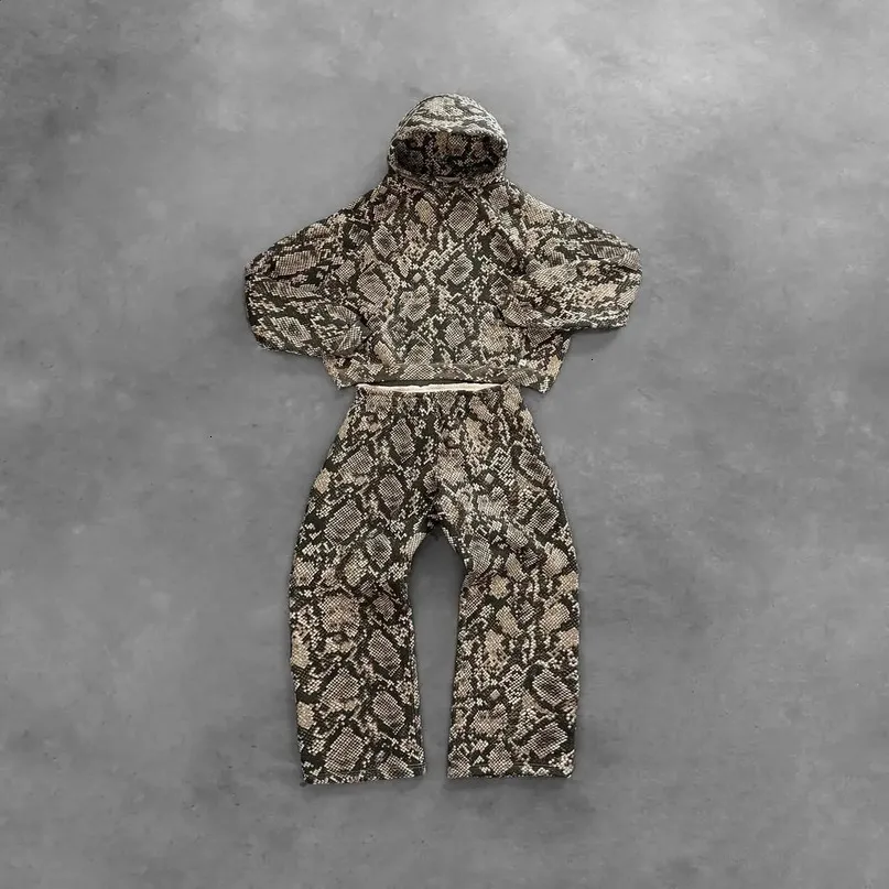 Harajuku Y2K Men's Hip Hop Men's Tracksuit With Oversized Hoodie And ...