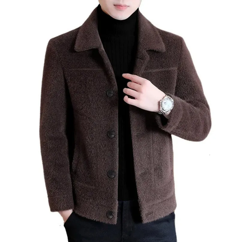 Autumn And Winter Cotton Coat Mens Solid Color Versatile Trend ...