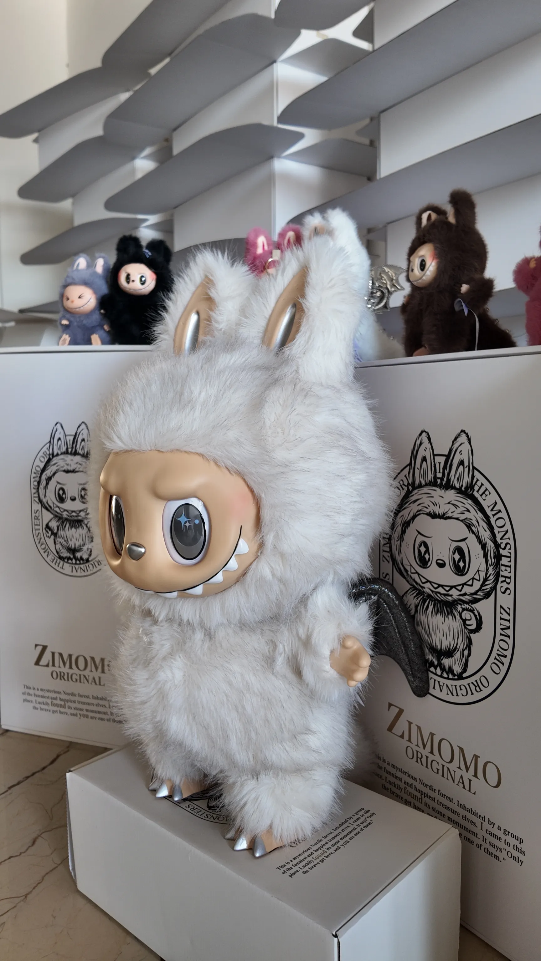 High Quality PPMT The Monsters Big Labubu Doll 58cm ZIMOMO Angel in ...