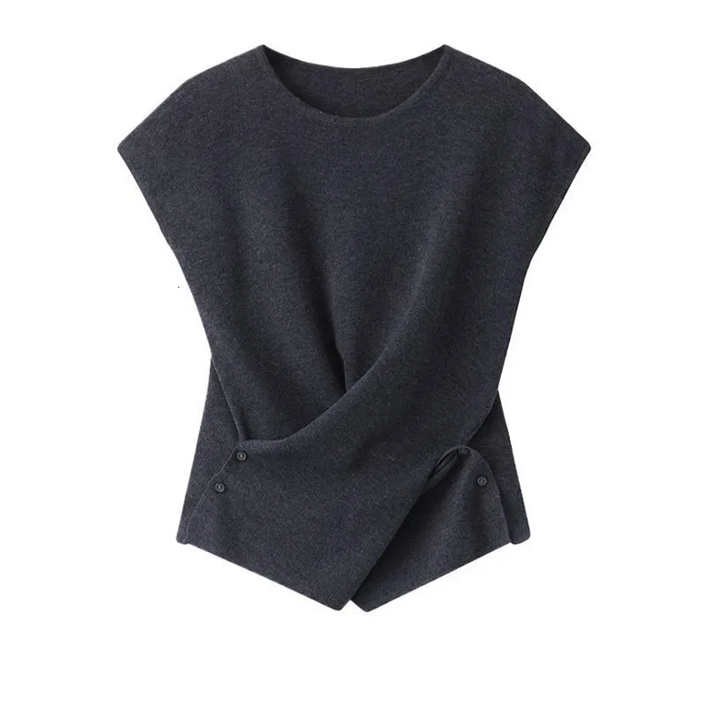 Blue Flutter Sleeve Short Sleeve T-Shirt For Women Summer Plus Size ...